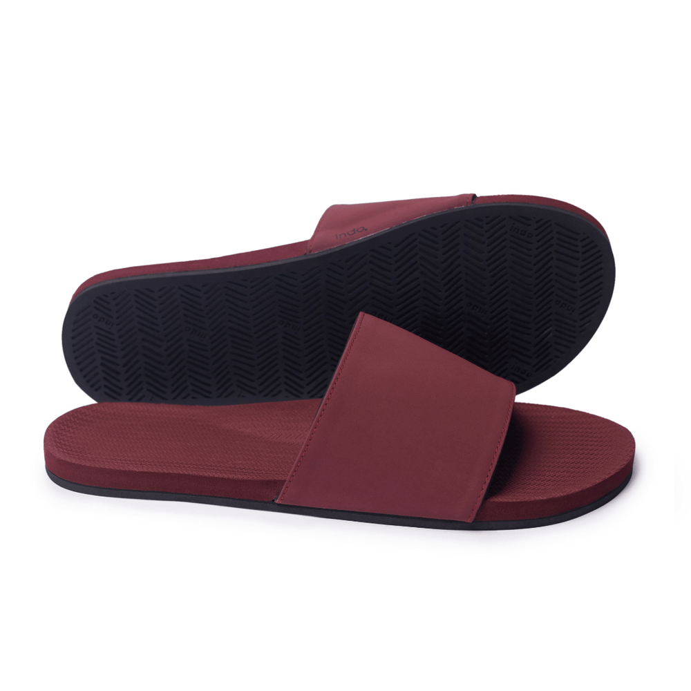 Men’s Slides | Burgundy