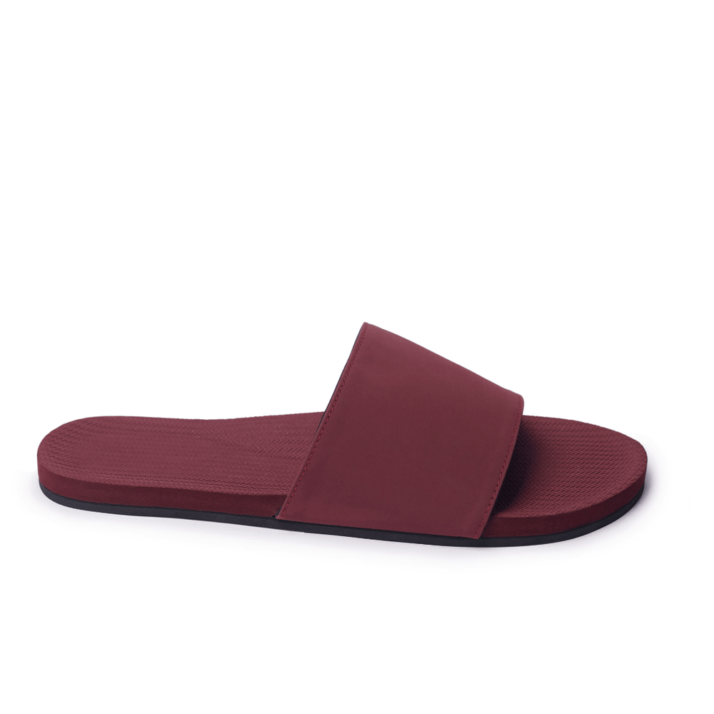 Men’s Slides | Burgundy